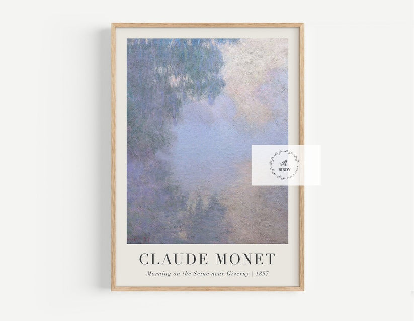 Monet - Morning on the Seine Artwork – Birdy